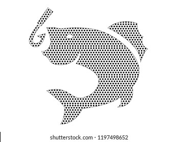Pixel Image Fishing Hook Stock Vector (Royalty Free) 1197498652 ...