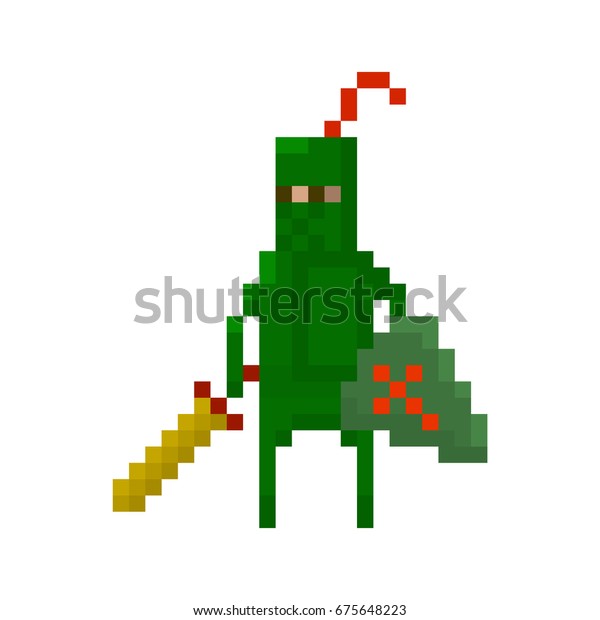 Pixel Knight Games Applications Stock Vector (Royalty Free) 675648223 ...