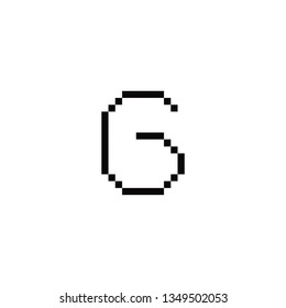 Pixel Letter G Stock Vector (Royalty Free) 1349502053 | Shutterstock