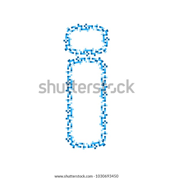 Pixel Letter Logo Icon Design Stock Vector (Royalty Free) 1030693450 ...