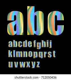 Pixel Lowercase Grunge Alphabet Soft Pastel Stock Vector (Royalty Free ...