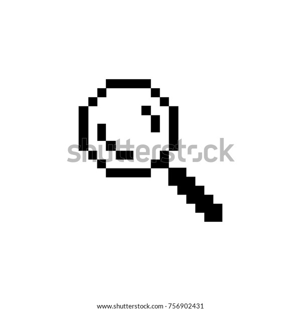 Pixel Magnifying Glass Stock Vector (Royalty Free) 756902431 | Shutterstock