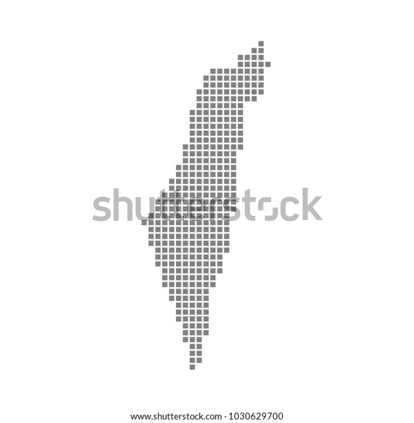 Pixel Map Palestine Vector Dotted Map Stock Vector (Royalty Free ...