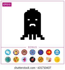 Pixel Monster Icon Stock Vector (Royalty Free) 631710437 | Shutterstock