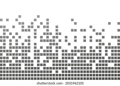 Pixel Mosaic Pixel Decay Illustration Falling Stock Vector (Royalty ...