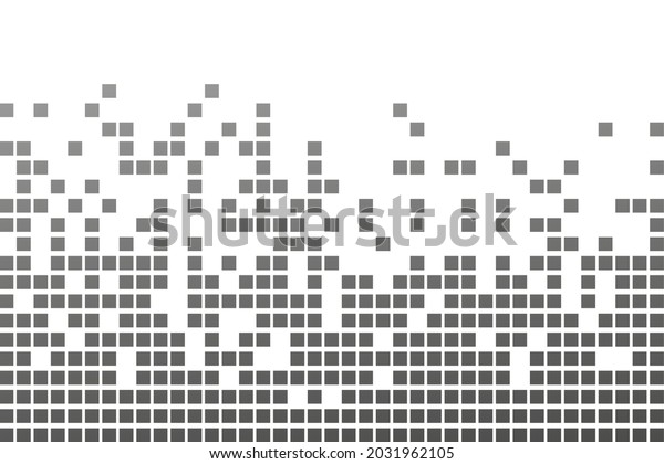 Pixel Mosaic Pixel Decay Illustration Falling Stock Vector (Royalty ...