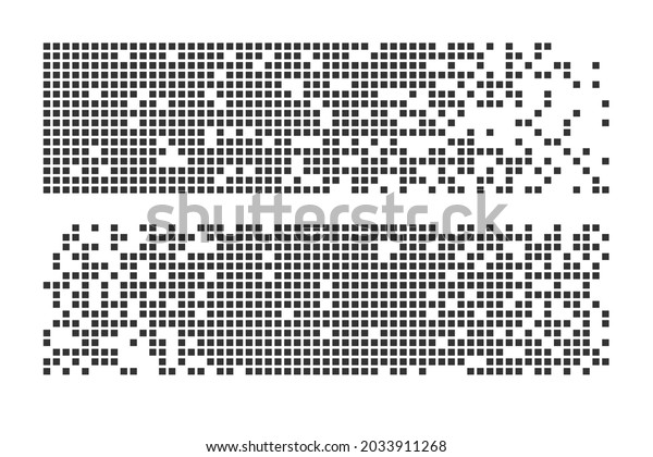 Pixel Mosaic Pixel Decay Illustration Falling Stock Vector (Royalty ...
