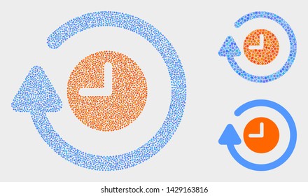 Pixel Mosaic Rotate Clockwise Icons Vector: เวกเตอร์สต็อก (ปลอดค่า ...