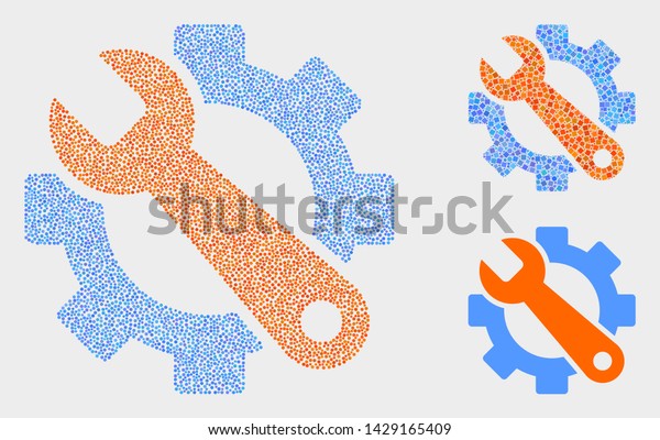 Pixel Mosaic Service Tools Icons Vector Stock Vector (Royalty Free ...