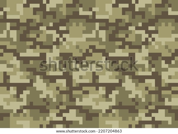 Pixel Pattern Camouflage Military Shape Texture Stock Vector (Royalty ...