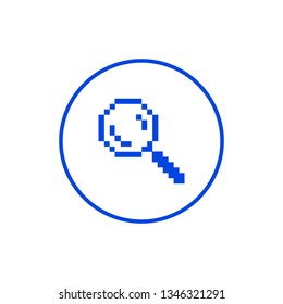 Pixel Search Icon Stock Vector (Royalty Free) 1346321291 | Shutterstock