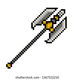 Pixel Image Scepter: vector de stock (libre de regalías) 1379094659 ...
