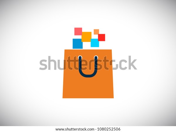 Pixel Shop Logo Design Stock Vector (Royalty Free) 1080252506 ...