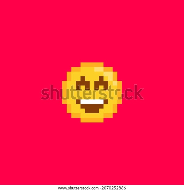 Pixel Smile Icon Web Mobile Vector Stock Vector (Royalty Free ...