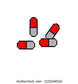 Pixel Style Drug Stock Vector (Royalty Free) 1232648326 | Shutterstock