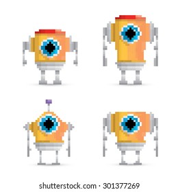 8 bit robot Images, Stock Photos & Vectors | Shutterstock