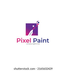 Pixel Vector Logo Design Templete Stock Vector (Royalty Free ...