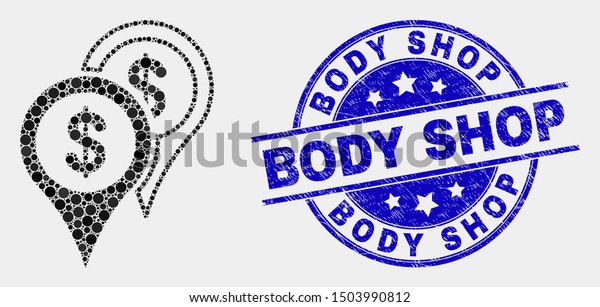 Pixelated Bank Map Markers Mosaic Icon Stock Vector (Royalty Free ...