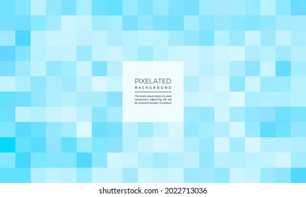 Pixelated Blue Sky Colour Background Abstract Stock Vector (Royalty ...