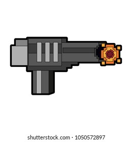 Pixelated Handgun Shooting: เวกเตอร์สต็อก (ปลอดค่าลิขสิทธิ์) 1050572897 ...