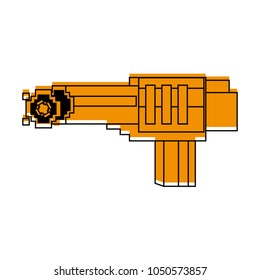 Pixelated Handgun Shooting Stock Vector (Royalty Free) 1050573857 ...