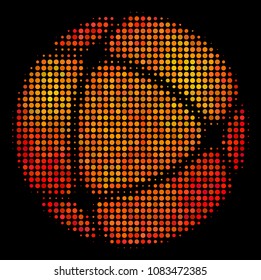 Pixelated Internet Icon Bright Pictogram Orange Stock Vector (Royalty ...