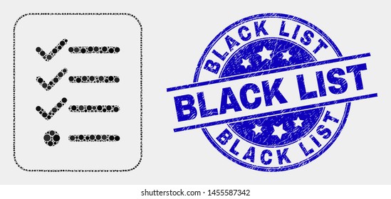 Pixelated Items List Page Mosaic Icon Stock Vector (Royalty Free ...