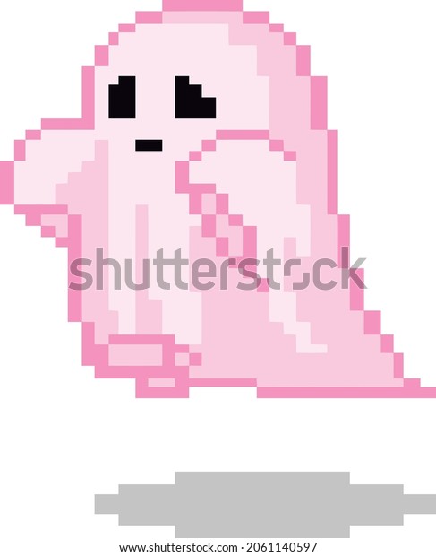 Pixelated Vector Ghost Stickers Vectors Stock Vector (Royalty Free ...