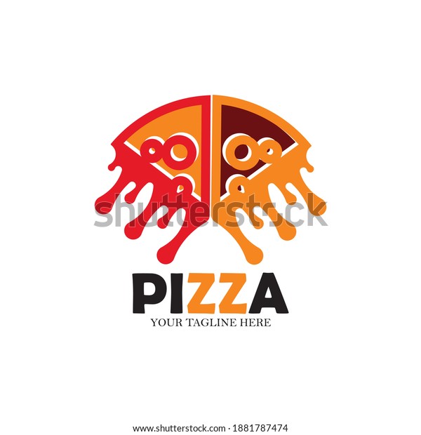 Pizza Cafe Logo Pizza Icon Emblem Stock Vector (Royalty Free ...