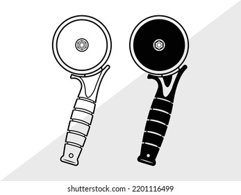 Pizza Cutter Svg Printable Vector Illustration Stock Vector (Royalty ...
