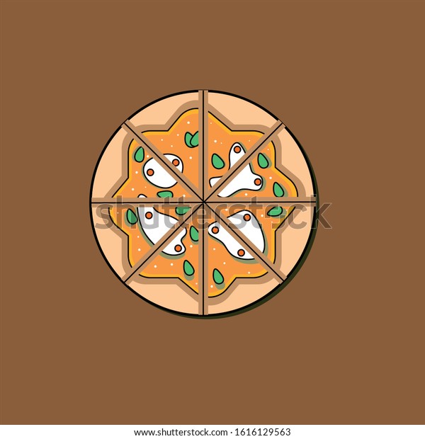 Pizza Icon Cartoon Style Vector Image Stock Vector (Royalty Free ...