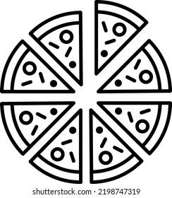 Pizza Icon Modern Style Vector Stock Vector (Royalty Free) 2198747319 | Shutterstock