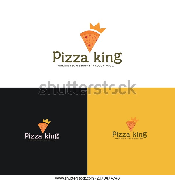 Pizza King Logo Fast Food Restaurant Stock Vector (Royalty Free ...