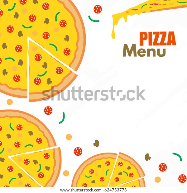 Pizza Menu Background Vector Illustration Restaurant Stock Vector ...