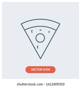 Pizza Slice Triangle Vector Icon Stock Vector (Royalty Free) 1612409203 ...