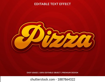 Pizza Text Effect Vintage Style Use Stock Vector (Royalty Free ...