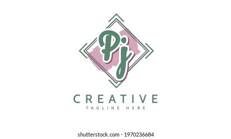 Pj Initials Handwriting Logo Vector Stock Vector (Royalty Free ...