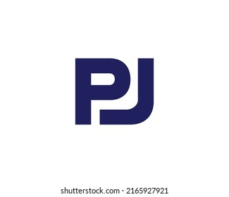 Pj Logo Design Vector Template Stock Vector (Royalty Free) 2165927921 ...