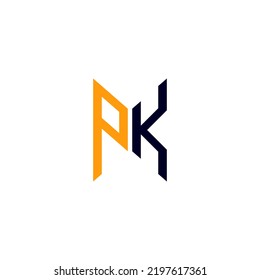 Pk Letter Logo Creative Design Vector Stock Vector (Royalty Free ...