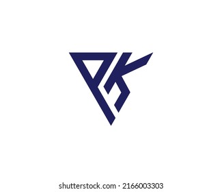 Pk Logo Design Vector Template Stock Vector (Royalty Free) 2166003303 ...