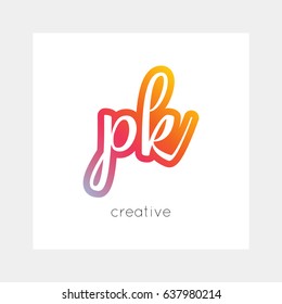 Pk Logo Vector Useful Branding App Stock Vector (Royalty Free ...