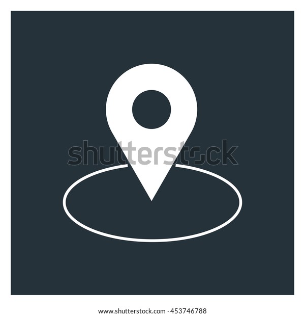 Place Holder Icon Vector Pin Stock Vector (Royalty Free) 453746788