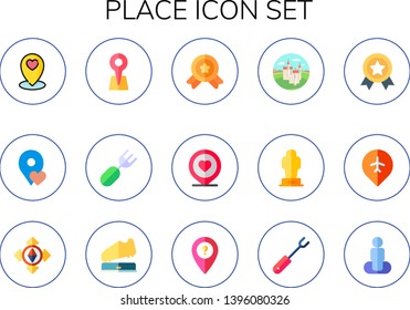 Place Icon Set 15 Flat Place Stock Vector (Royalty Free) 1396080326 ...