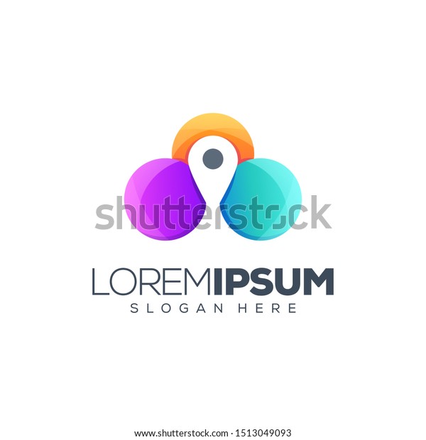 Place Logo Design Vector Illustration Stock Vector (Royalty Free ...
