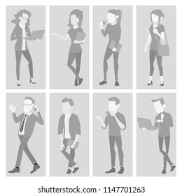Placeholder Avatar Set Vector Profile Gray Stock Vector (Royalty Free ...