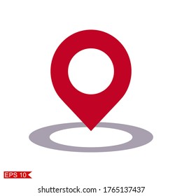 Placemark Position Markings On Digital Map Stock Vector (Royalty Free ...