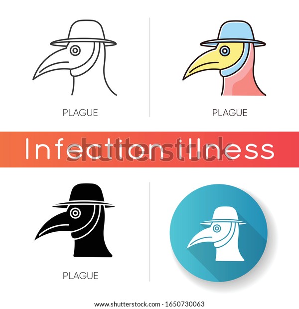 Plague Icon Linear Black Rgb Color Stock Vector (Royalty Free ...