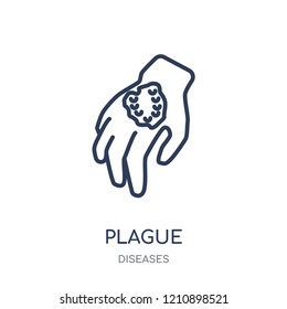 Plague Icon Plague Linear Symbol Design Stock Vector (Royalty Free ...