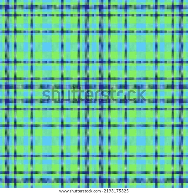 Plaid Seamless Pattern Green Check Fabric Stock Vector (Royalty Free ...