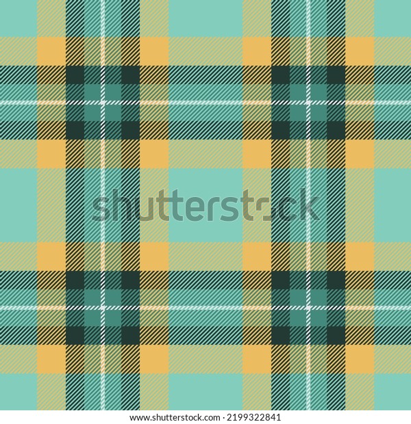 Plaid Seamless Pattern Green Check Fabric Stock Vector (Royalty Free ...